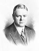 Portrait Herbert C. Hoover 1874-1964 31St American President 192-1928 ...